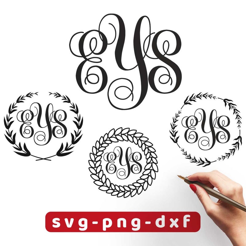 Monogram Svg - Etsy