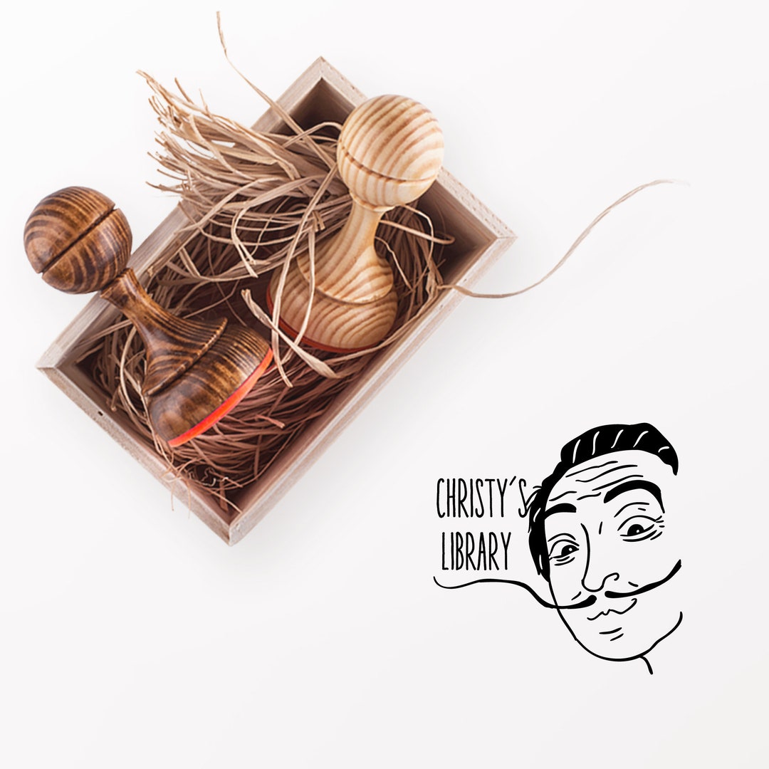 Paint Stars Ex Libris Stamp - Book Library Stamp - Bookplate Stamp Gift ...