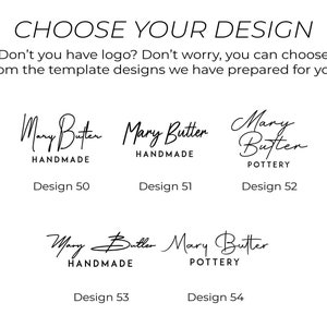 Custom Pottery Stamp, Pottery Signature Stamp, Custom Pottery Initials ...