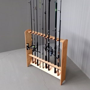 Fishing Rod Holder, Fishing Rod Rack, Compact Free Standing Pole Holder ...
