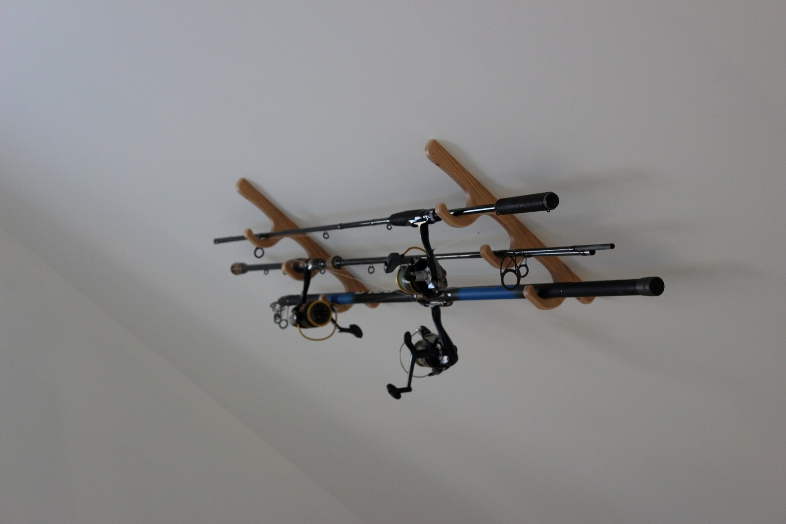Fishing Rod Rack Wall / Ceiling Mounted Organizer Birch | Etsy