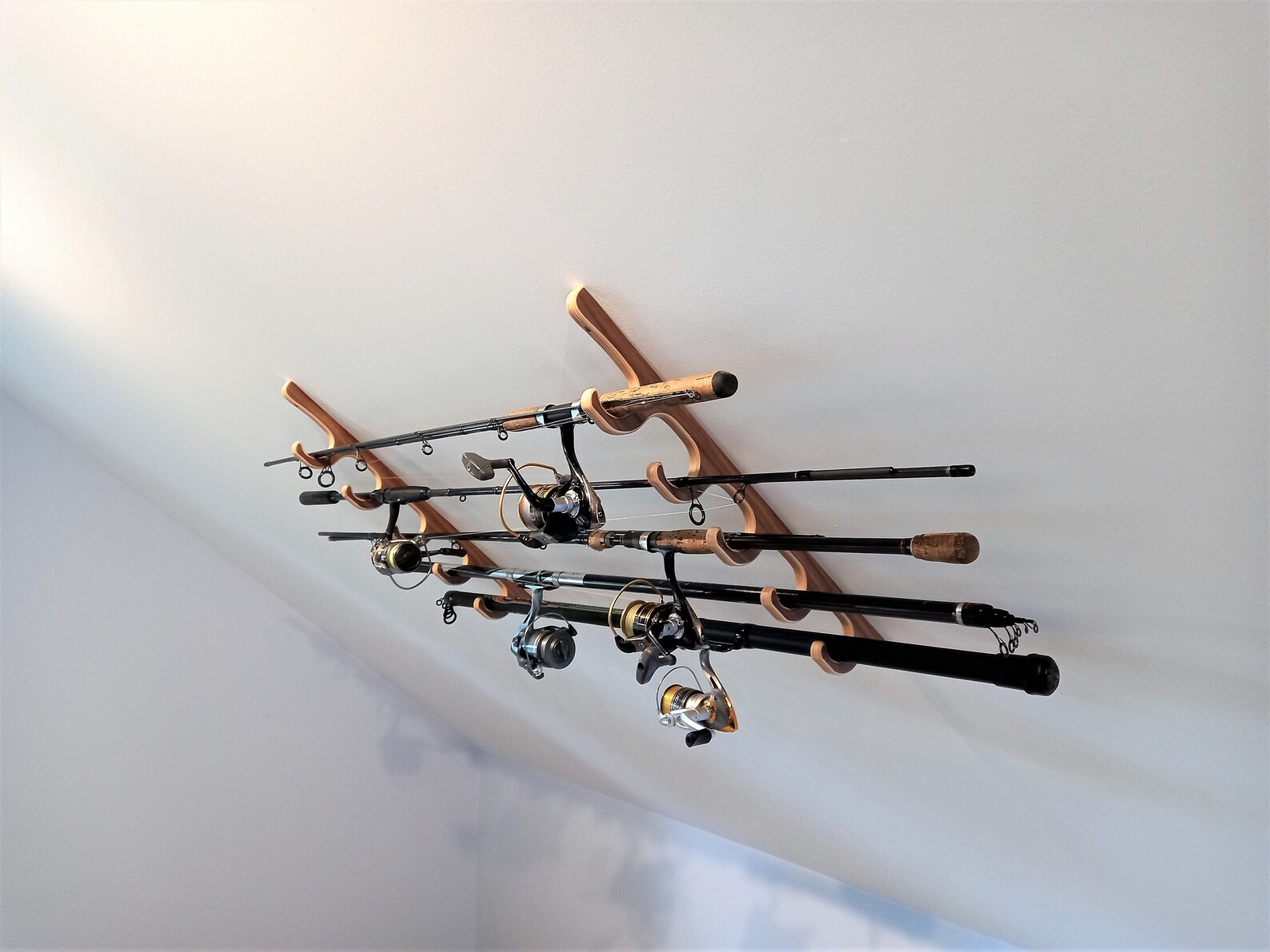 Fishing Rod Rack / Fishing Rod Holder / Fits Five Fishing Rods - Etsy