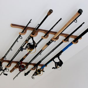 Fishing Rod Rack Wall / Ceiling Mounted Organizer Birch Plywood - Etsy