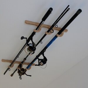 Fishing Rod Rack Wall / Ceiling Mounted Organizer Birch Plywood - Etsy
