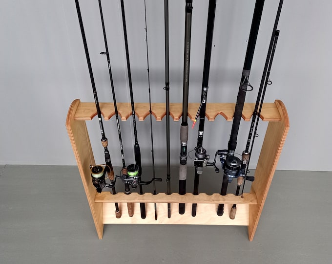 Fishing Rod Stand, Rod Organizer, Rod Showcase, Rod Storage, Spinning ...