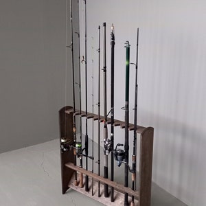 Fishing Rod Holder, Fishing Rod Rack, Compact Free Standing Pole Holder ...