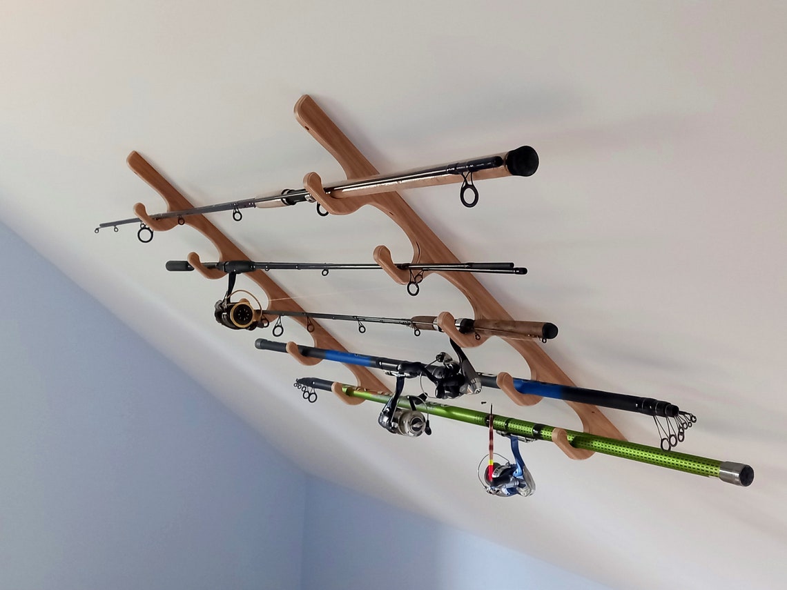 Fishing Rod Holder / Fishing Rod Rack / Wall / Ceiling Mounted - Etsy