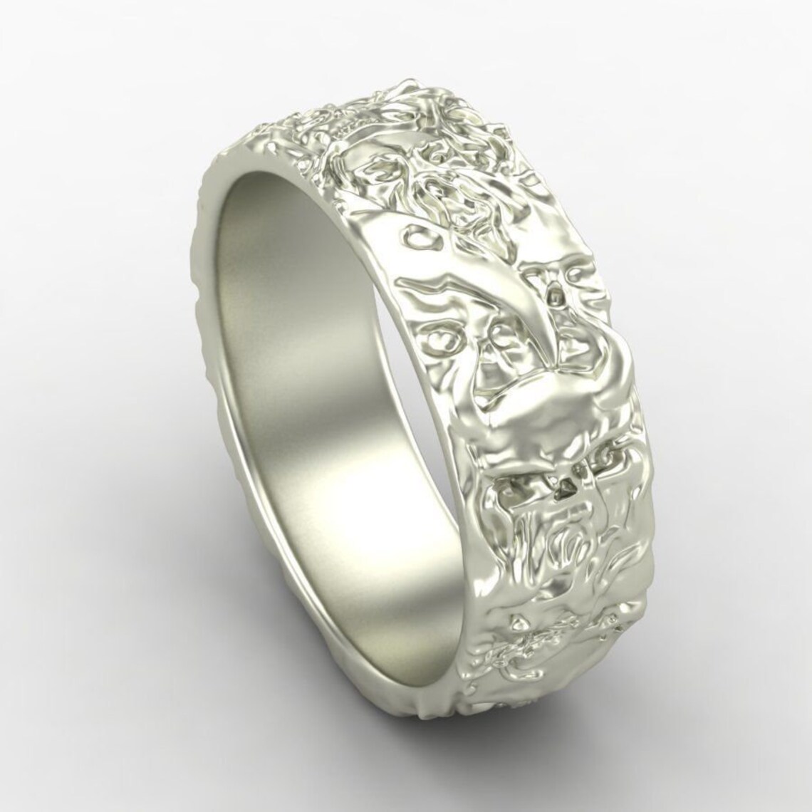 Demons Ring Gothic Jewelry Bikers Skull Ring Man Skull | Etsy