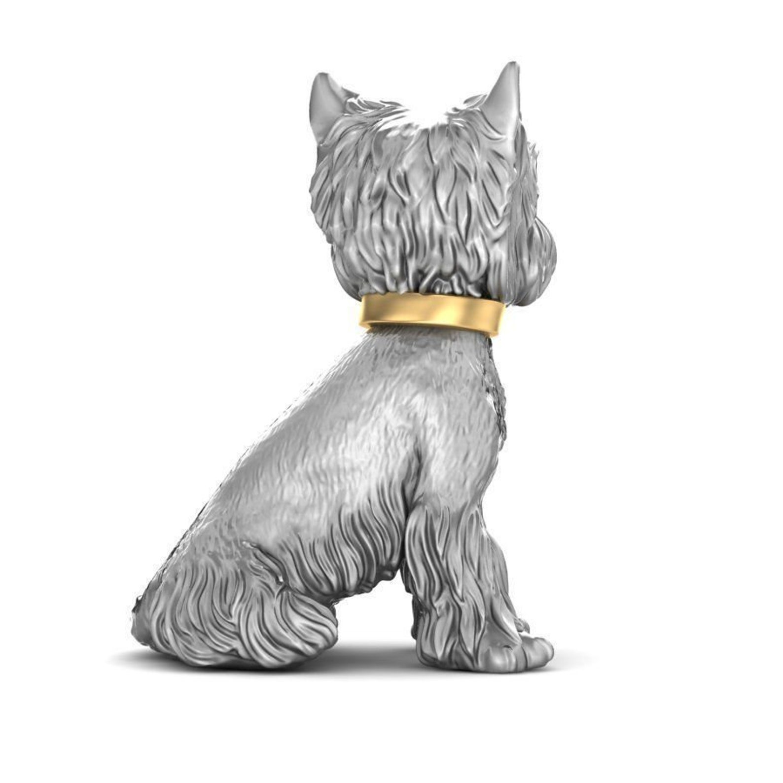 Silver Yorkie Puppy Pendant Yorkshire Terrier Charm Yorkie - Etsy