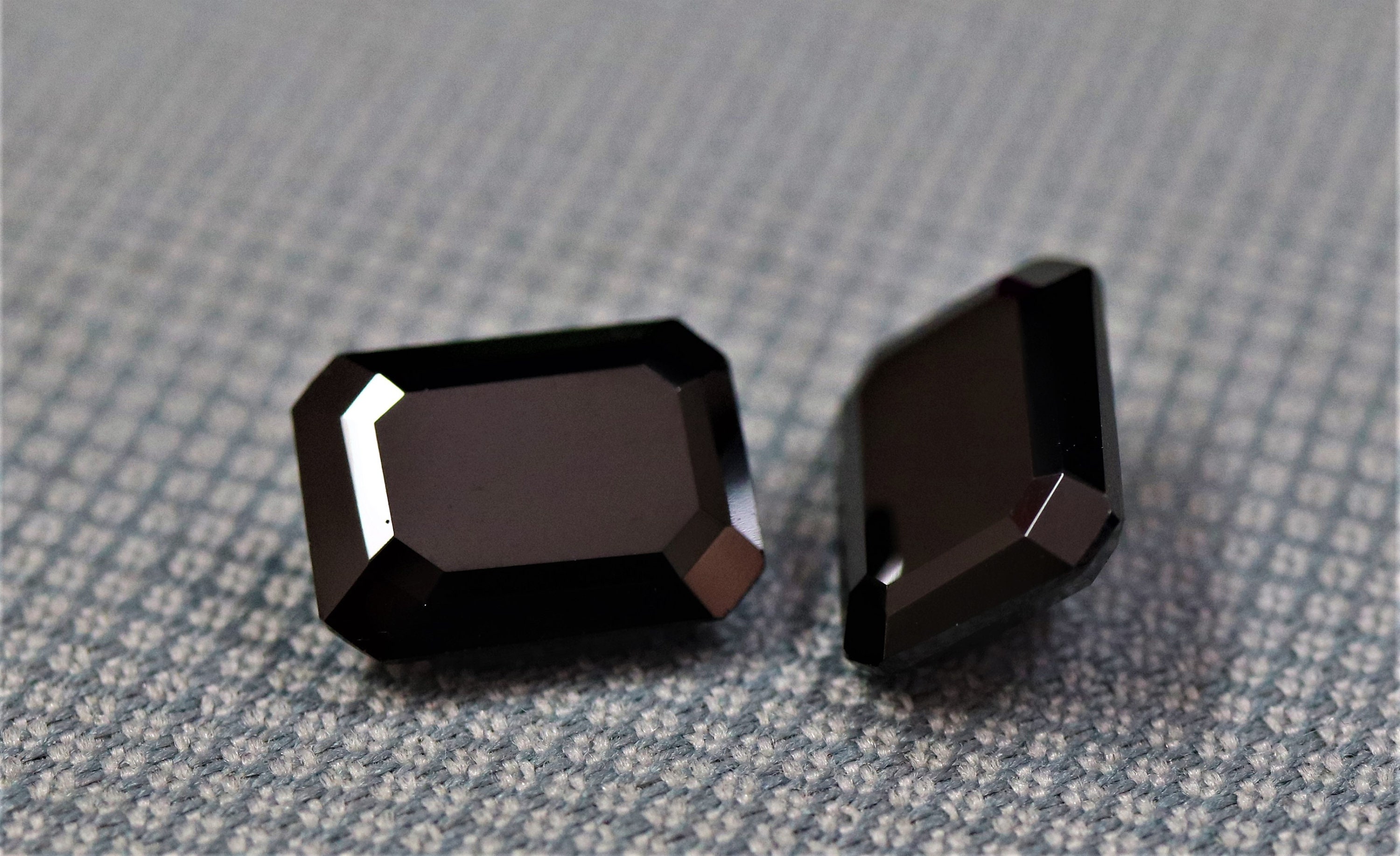 Black Emerald Stone Medium Size Stylish Black Emerald Cut | Etsy