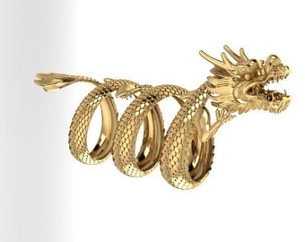 Full Finger Ring Dragon - Etsy