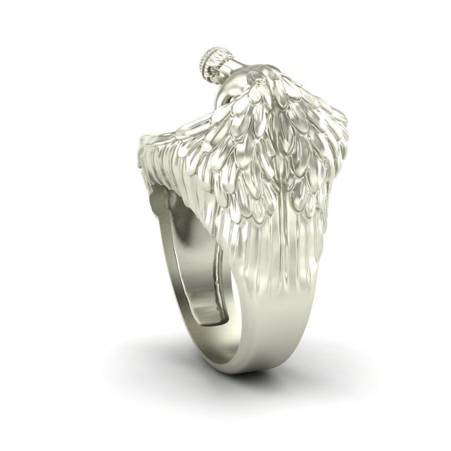 14kt Gold Over Angel Ring Vintage Ring Angle Sleeping Ring | Etsy