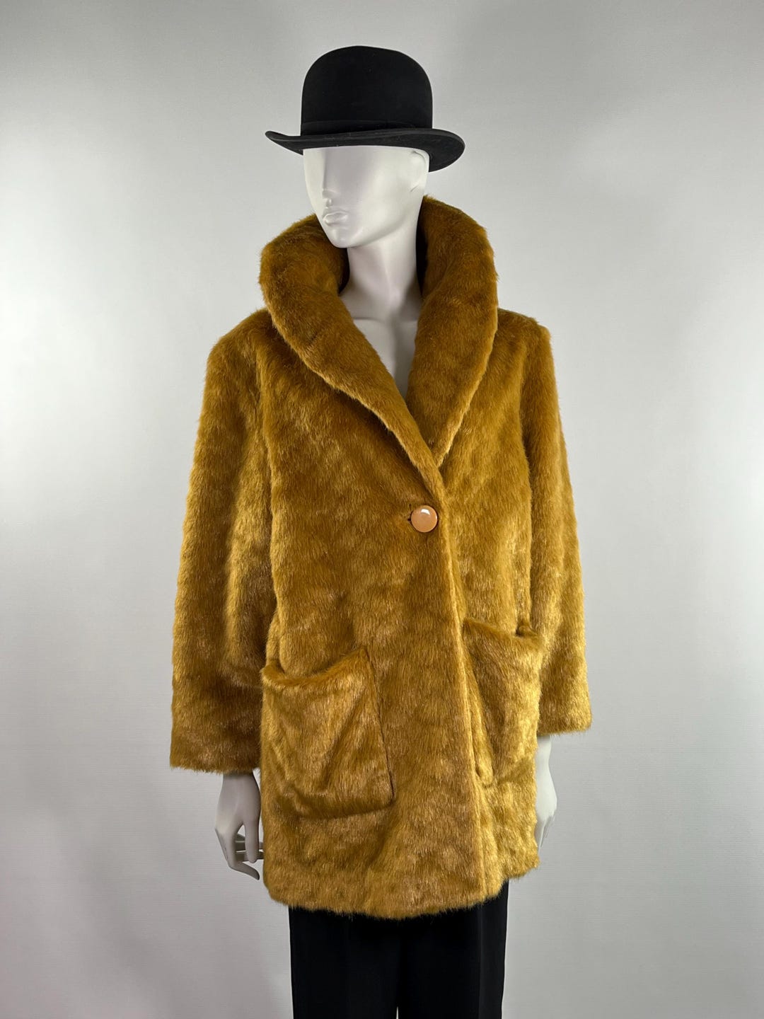 PIERRE BALMAIN - Faux Fur Coat Size M - 90s - Etsy