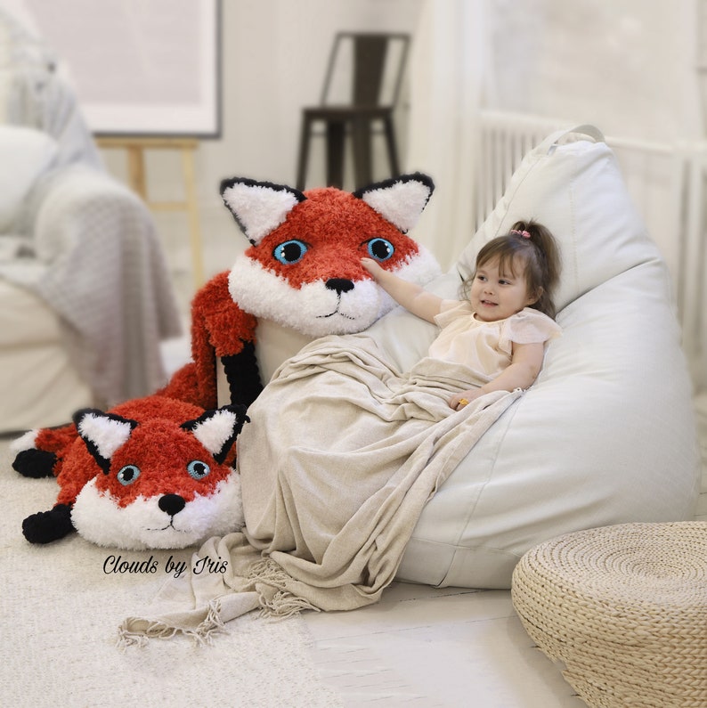 Fox Rug Pattern Finger Crochet Pattern PDF Black Friday | Etsy