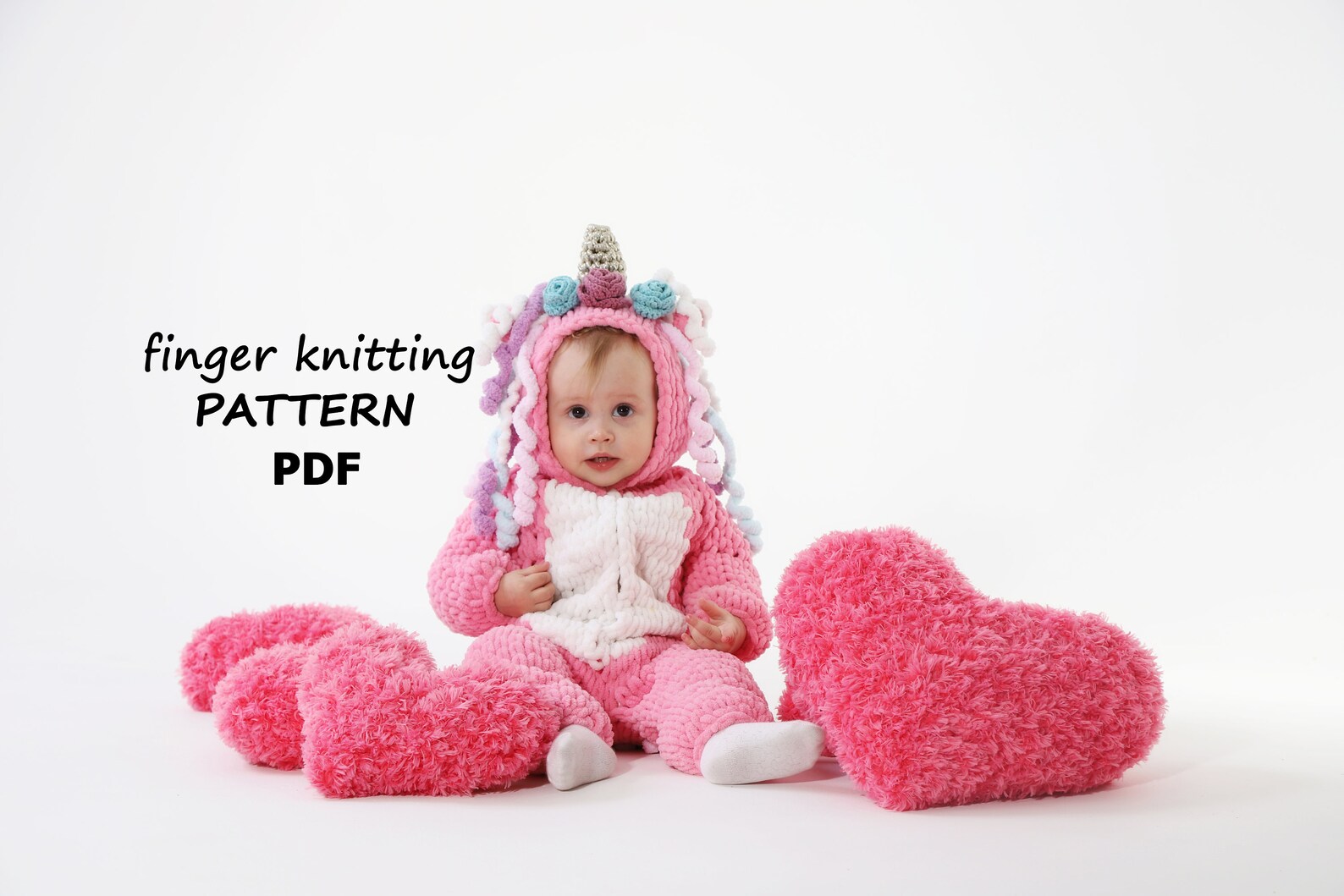 Kigurumi Unicorn Pattern Finger Knitting Pattern PDF - Etsy