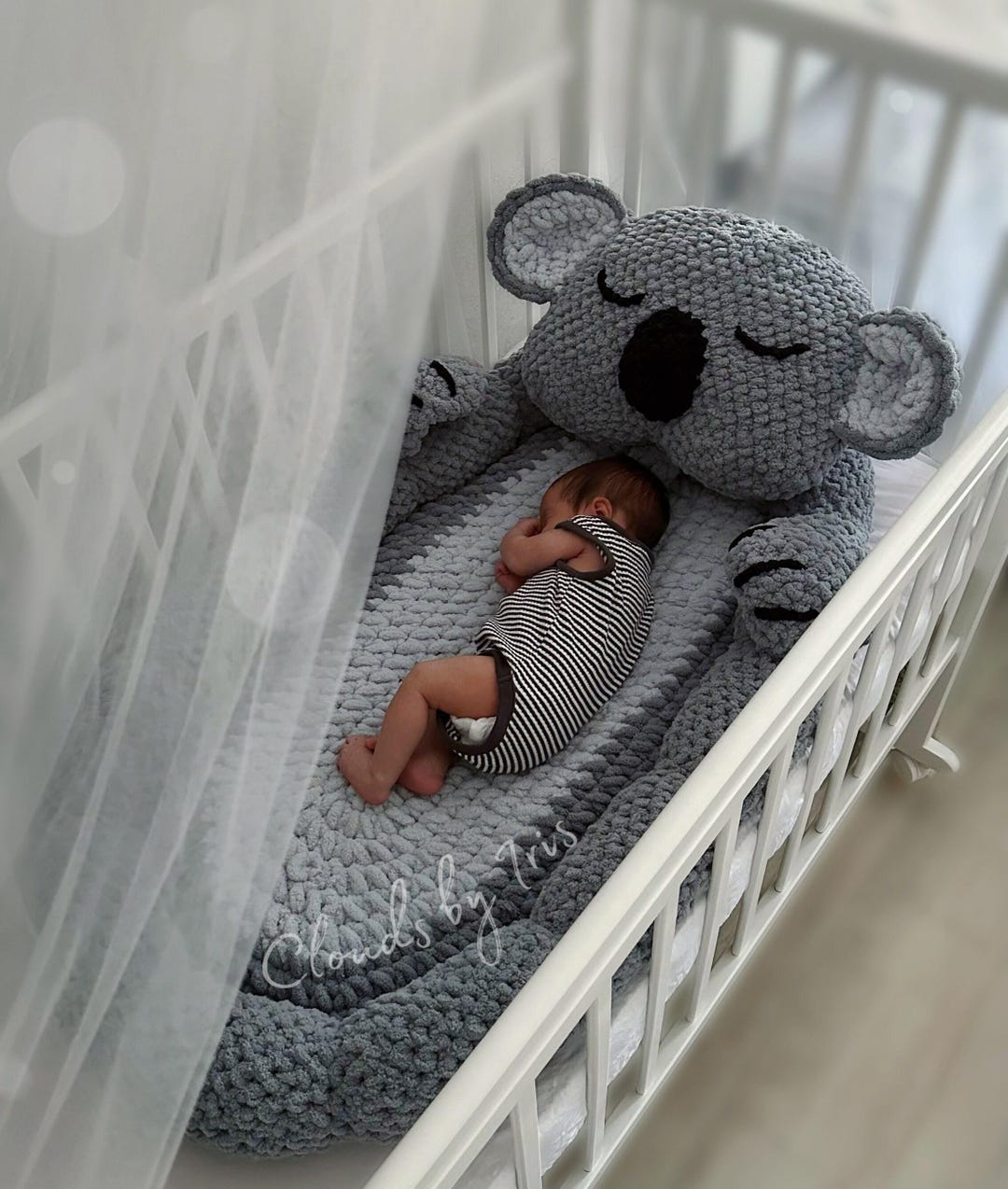 Finger Crochet Pattern Baby Bed koala Loop Yarn PDF Black Friday - Etsy ...