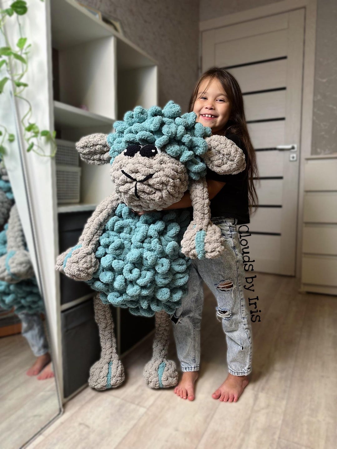 Chunky Hand Knit Lamb | PATTERN| Finger Knitting - Etsy