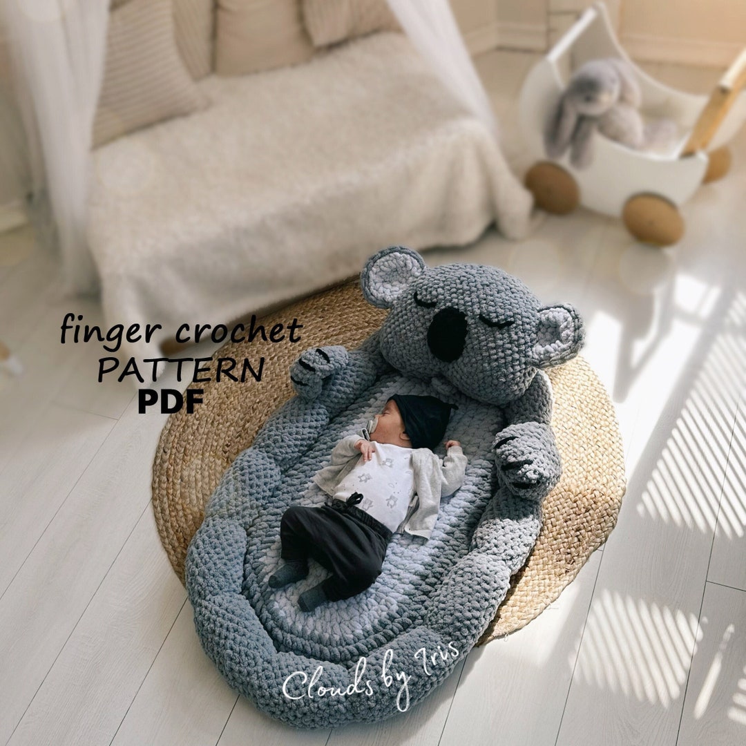 Finger Crochet Pattern Baby Bed koala Loop Yarn PDF - Etsy Canada