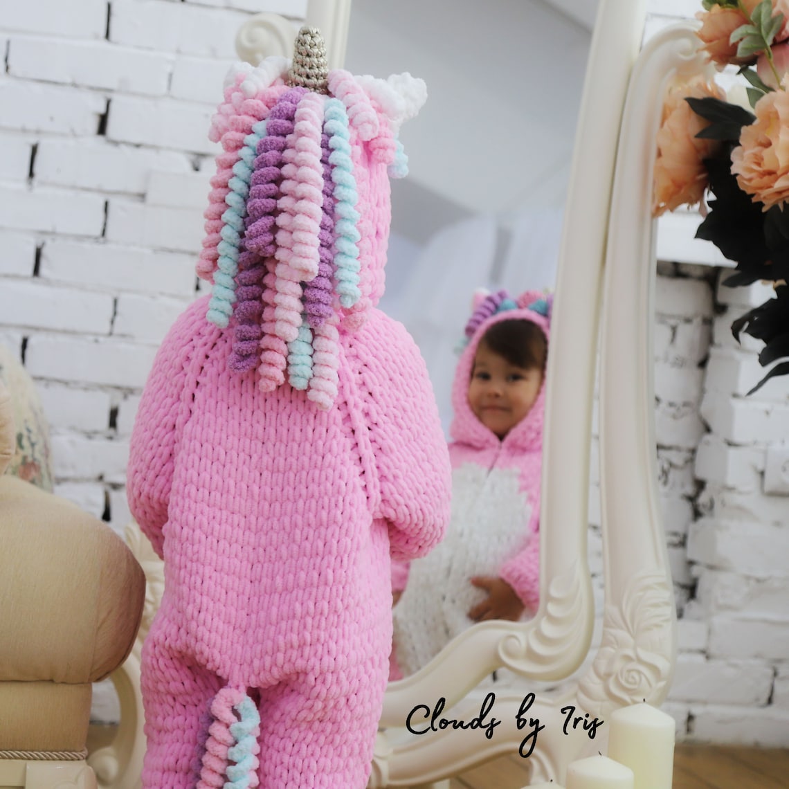 Kigurumi Unicorn Pattern Finger Knitting Pattern PDF - Etsy
