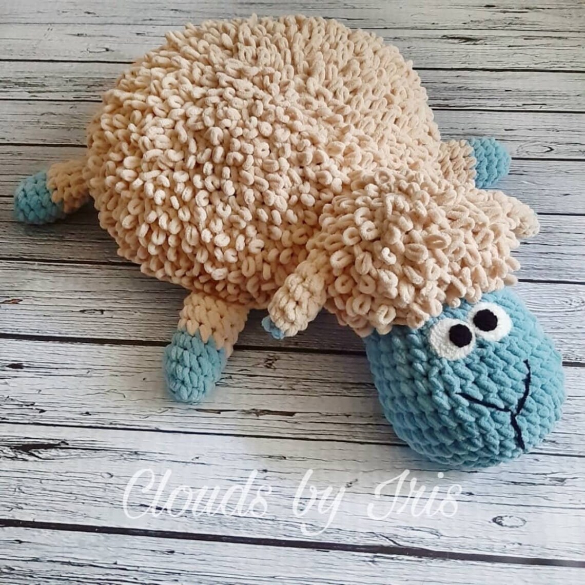 Plush Baby Rugpillow Lamb Sven Finger Crochet Pattern - Etsy