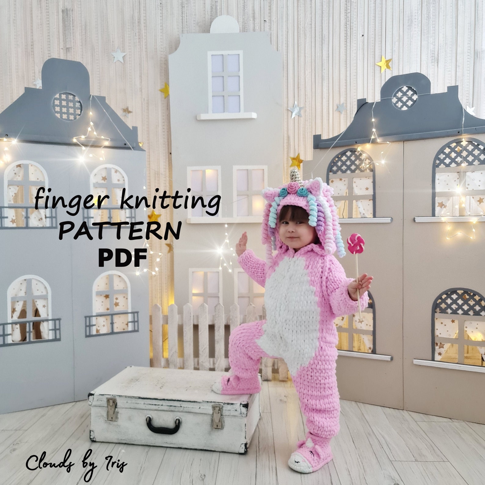 Kigurumi Unicorn Pattern Finger Knitting Pattern PDF - Etsy