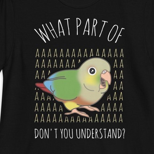 T-rex Pineapple Conure T-shirt Funny Conure Parrot Owner Tee - Etsy