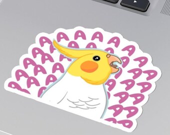 Chubby Sassy Cockatiel 3.5 Sticker outdoor Quality - Etsy