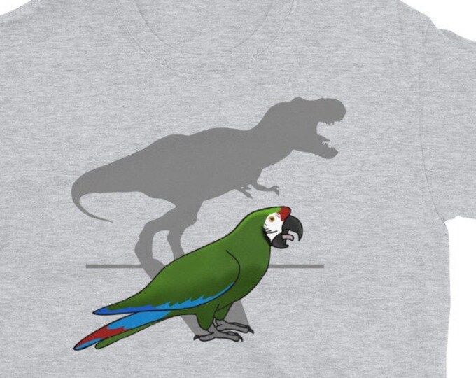 T-rex Military Macaw T-shirt Dinosaur Macaw Tee Bird Lover - Etsy