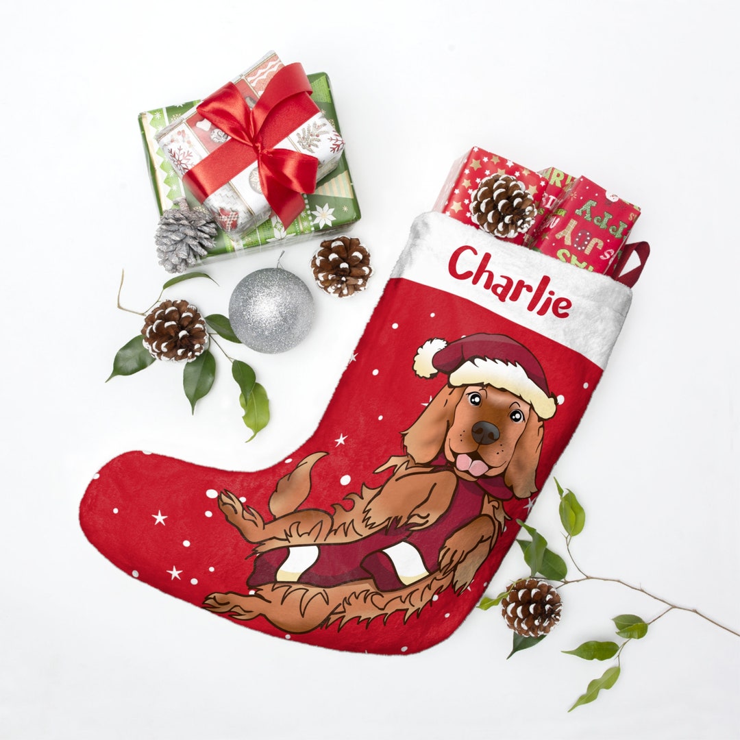 Personalized Cocker Christmas Stockings, Cocker Owner Gift Idea, Funny ...