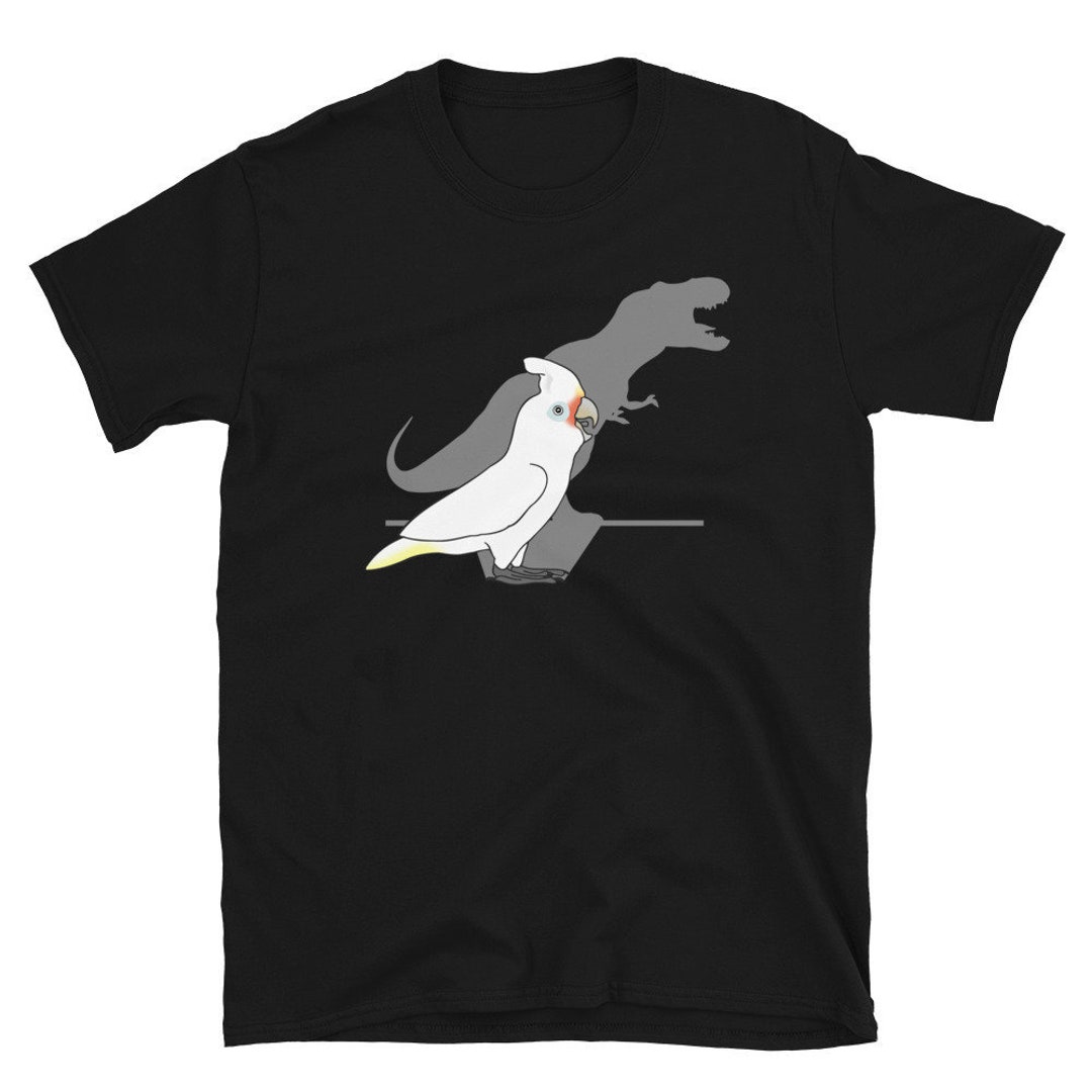 Goffin's Cockatoo T-rex T-shirt, Dinosaur Parrot Tee, Birb Memes ...