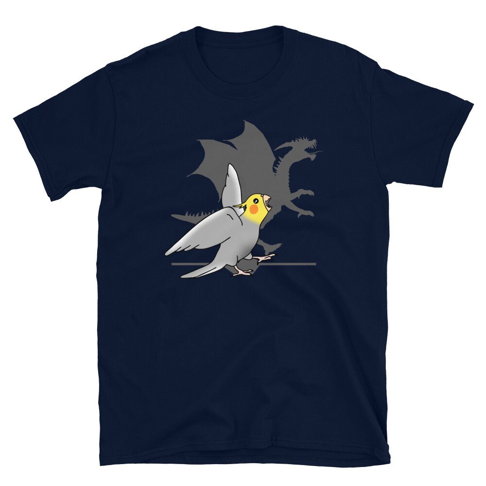 Cockatiel Dragon Shadow T-shirt Funny Parrot Owner Tee Bird - Etsy