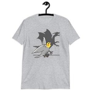 Cockatiel Dragon Shadow T-shirt: Funny Parrot Owner Tee - Etsy