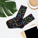 Gecko Doodle Pattern Socks, Reptile Lover Sublimation Socks. Gecko ...