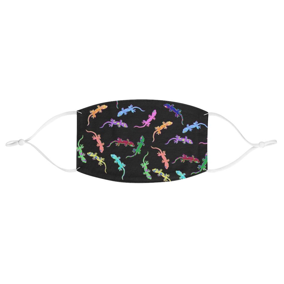 Funny gecko pattern Mask Gecko Pattern Face Mask 0's | Etsy