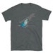 Turquoise Green Cheeked Conure T-rex T-shirt, Funny Parrot Tee, Bird ...