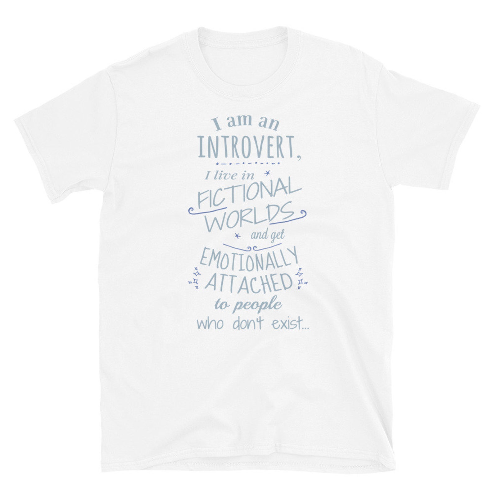 Introvert Fictional Worlds Fictional Characters T-shirt - Etsy