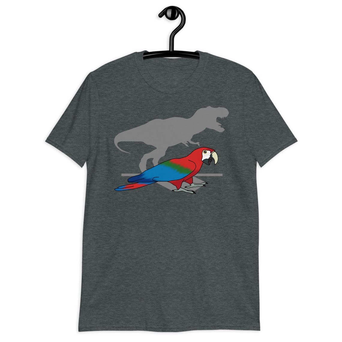 T-rex Green Winged Macaw T-shirt Greenwing Macaw Dinosaur | Etsy