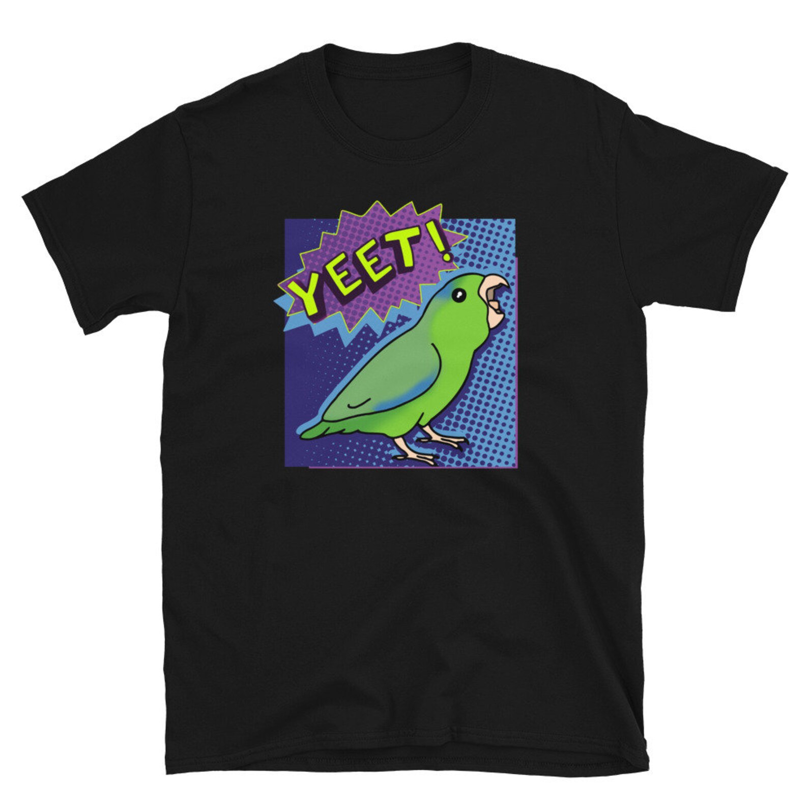 Green Parrotlet Screaming YEET T-shirt Parrot Lover Tee Bird - Etsy Canada