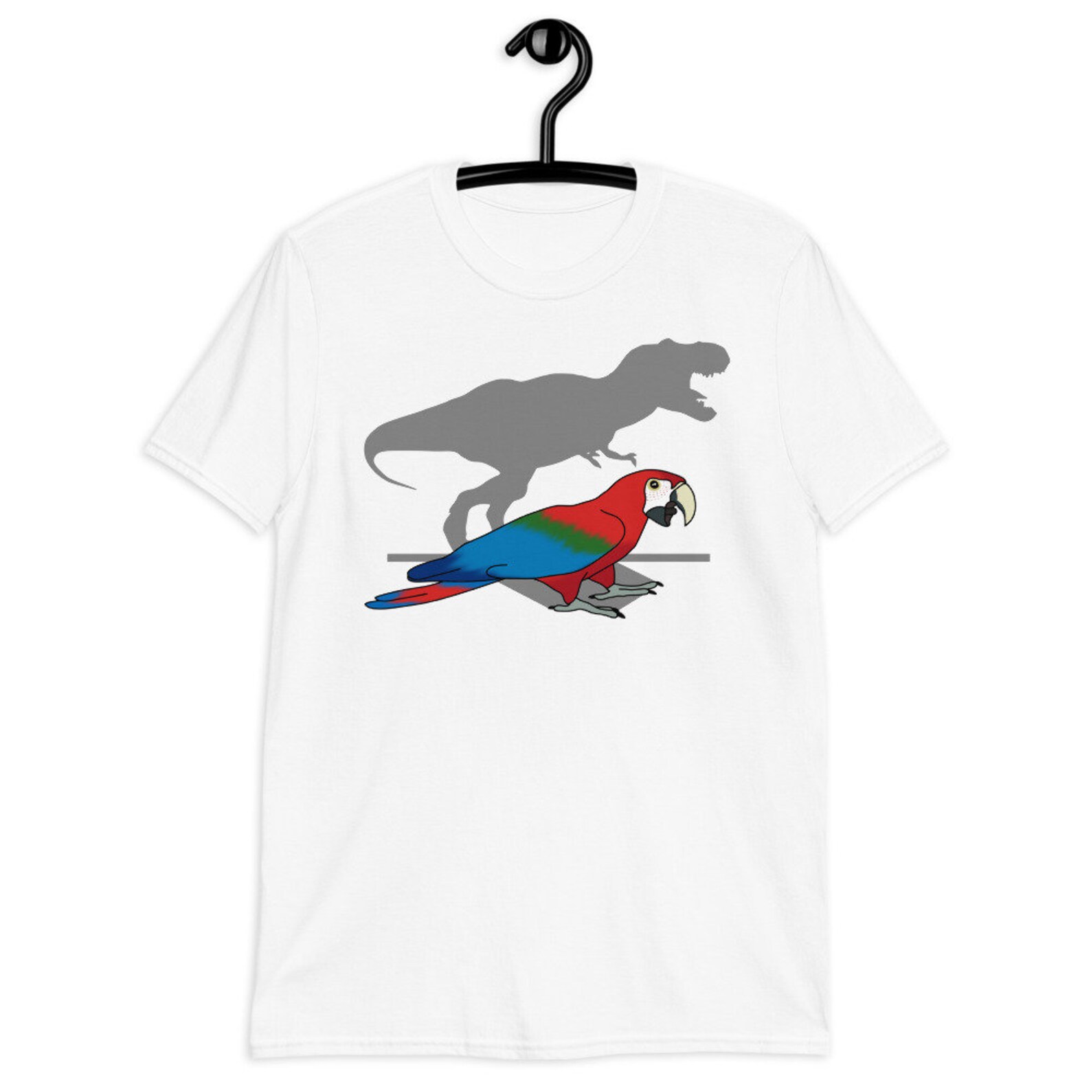 T-rex Green Winged Macaw T-shirt Greenwing Macaw Dinosaur | Etsy