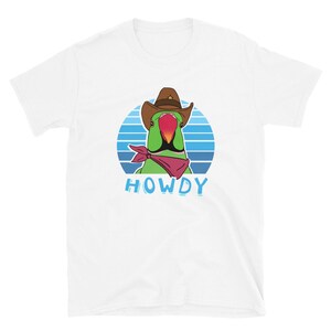 Aesthetic Howdy Green Indian Ringneck T-shirt, Cute Parrot Owner Gift ...