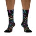 Gecko Doodle Pattern Socks, Reptile Lover Sublimation Socks. Gecko ...