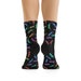 Gecko Doodle Pattern Socks, Reptile Lover Sublimation Socks. Gecko ...