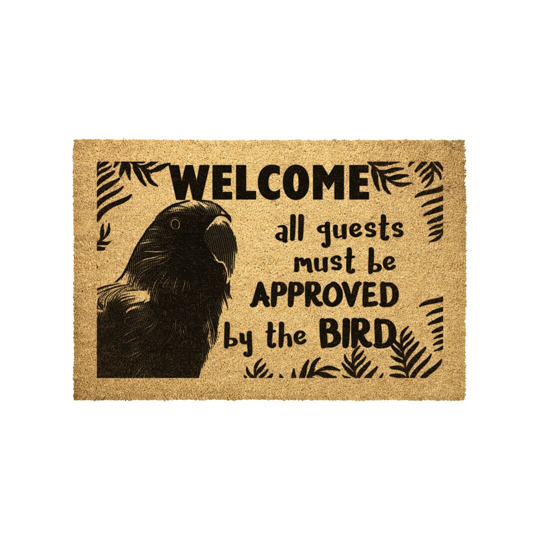 Eclectus Parrot Doormat: Funny Bird Welcome Mat - Etsy