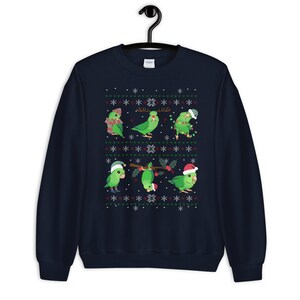 Green Parrotlet Ugly Christmas Sweatshirt: Bird Lover Xmas Gift - Etsy
