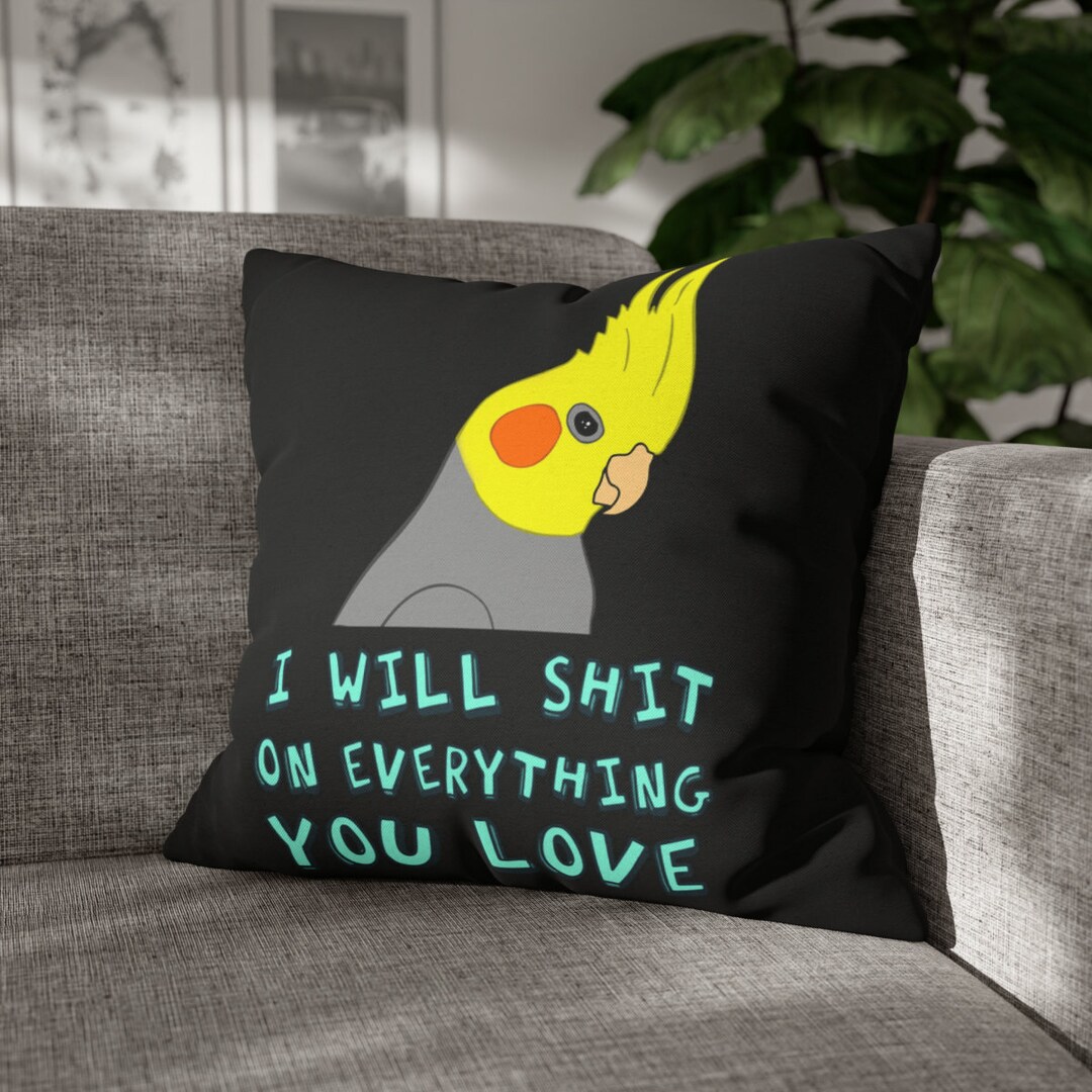 Funny Cockatiel Pillow: Birb Meme Spun Polyester Square Pillow - Etsy