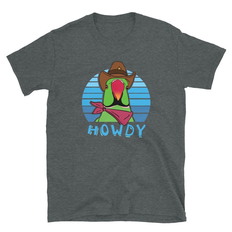 Aesthetic Howdy Green Indian Ringneck T-shirt Cute Parrot - Etsy