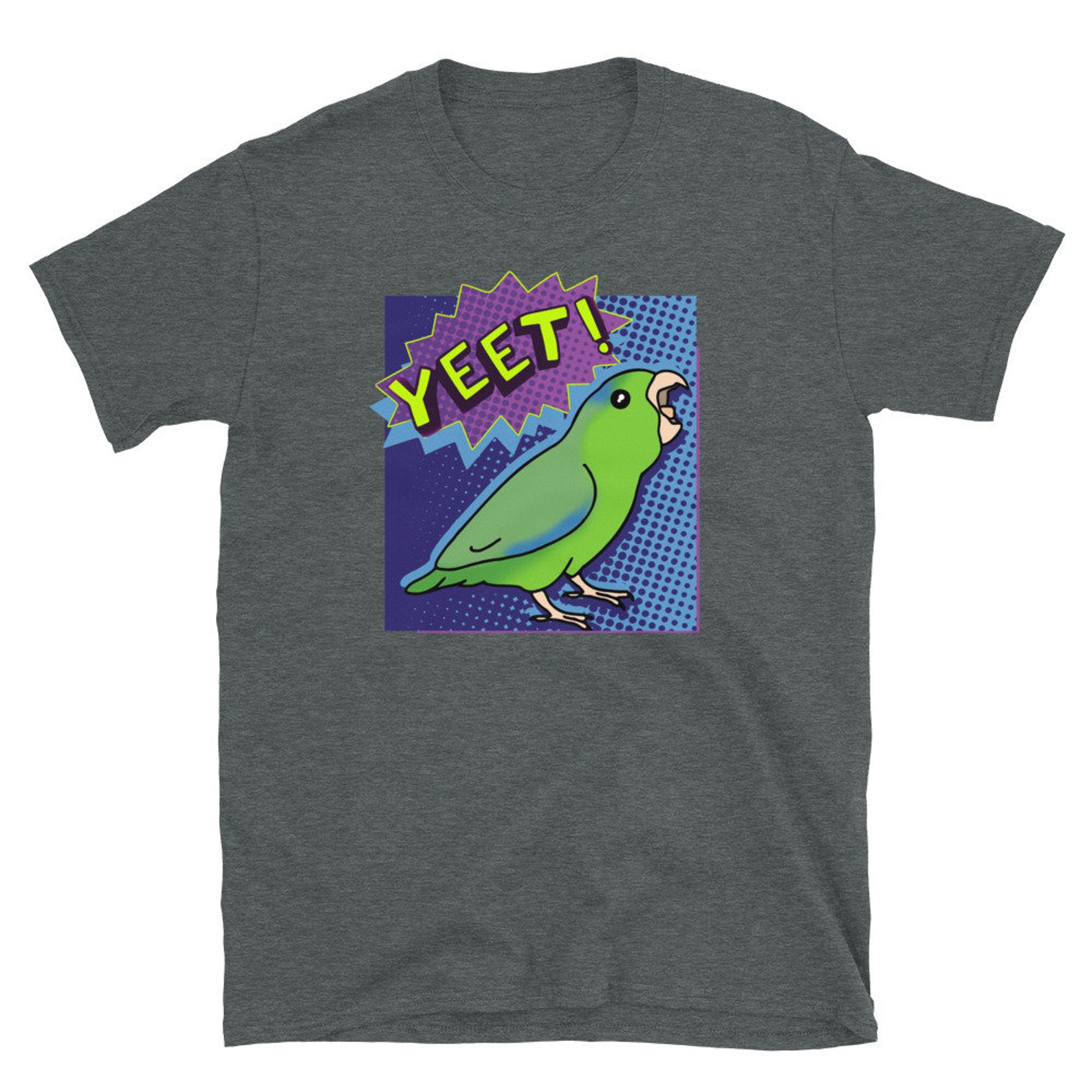 Green Parrotlet Screaming YEET T-shirt Parrot Lover Tee Bird - Etsy Canada