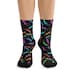 Gecko Doodle Pattern Socks, Reptile Lover Sublimation Socks. Gecko ...