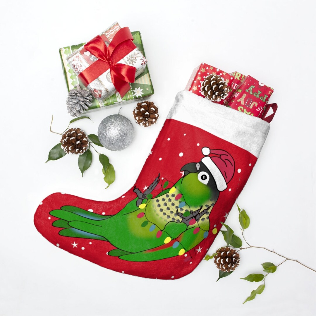 Black Capped Conure Christmas Stockings, Birb Memes Accessory, Parrot ...