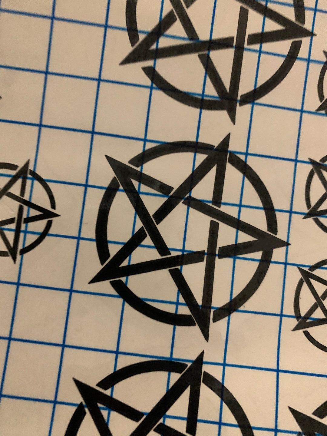 Pentagram/ Pentacle Vinyl Decal Pentagram Custom Vinyl Sticker - Etsy